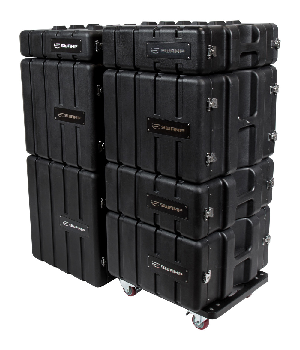 SWAMP 2RU LLDPE Heavy Duty Roadcase Rack / Amp / Flight Case | SWAMP