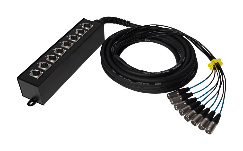 8 Channel Multicore Cable w/ SLIM STYLE Stage Box
