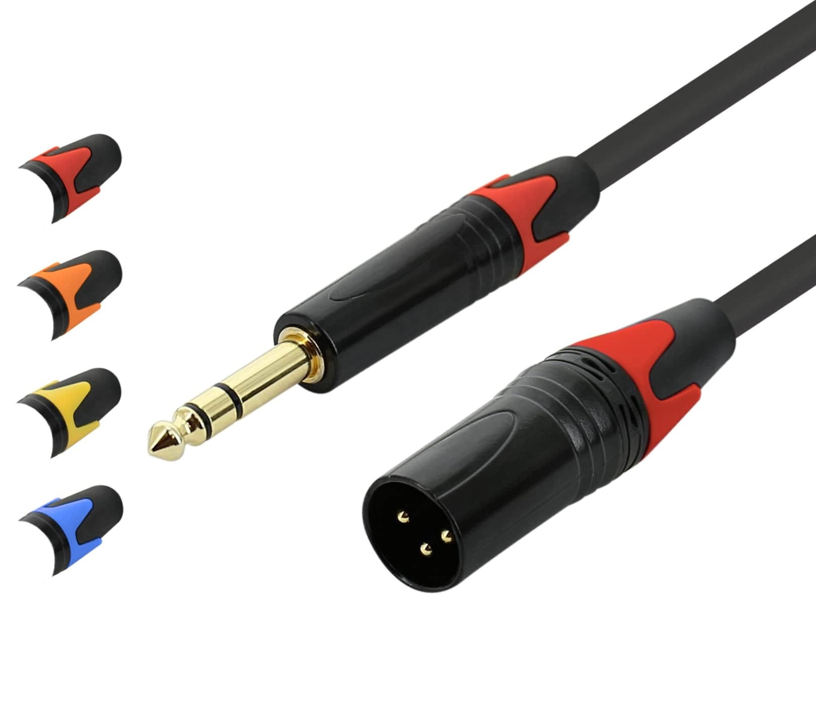SWAMP Colour Coded XLR(m) to TRS Line Cables