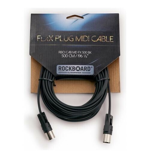 RockBoard 5pin DIN Flat Right-Angle MIDI Patch Cable