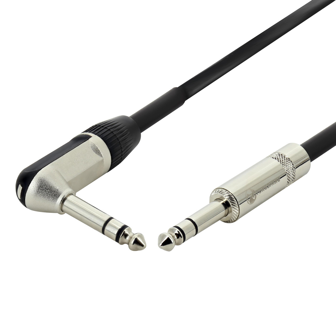 Balanced TRS Cable w/ Right-Angle Jack